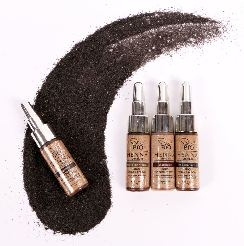 Bio Henna powder for brows biotattoo, DARK BROWN 10g – BEAUTY IMAGINE SPACE